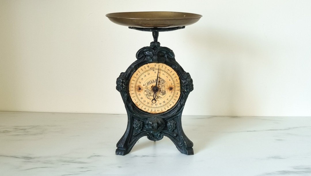 Antique Kitchen Scale Hekka Kitchen Scale in Cast Iron. Kitchen Decor ...