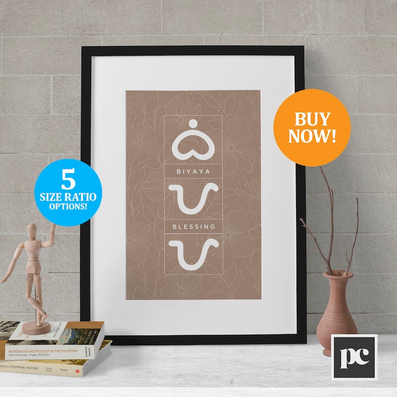 Biyaya blessing, Baybayin Script, Baybayin Art, Philippine Art, Wall ...