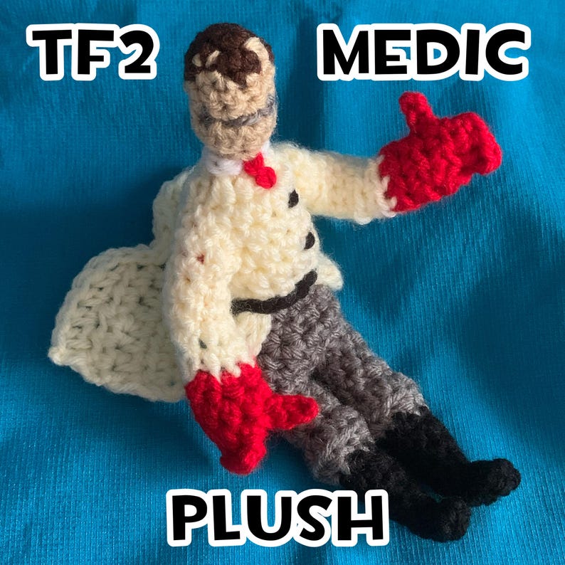 TF2 Pocket Medic Crochet Plush - Etsy