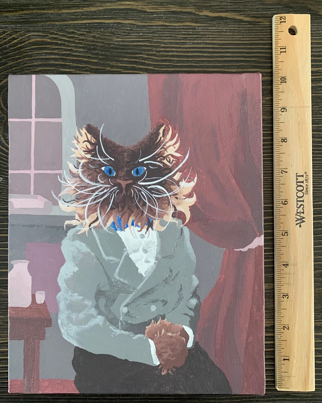 Norman the Spiffy Cat Painting - Etsy