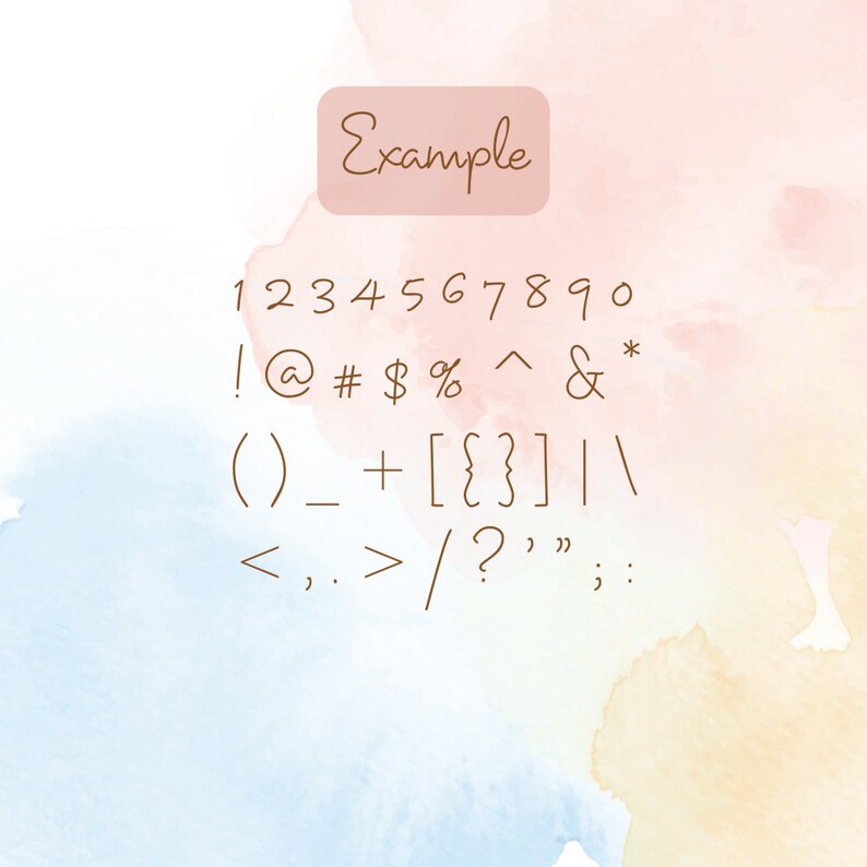 Neat Handwritten,procreate Font,study Font,simple Font,,handwriting ...