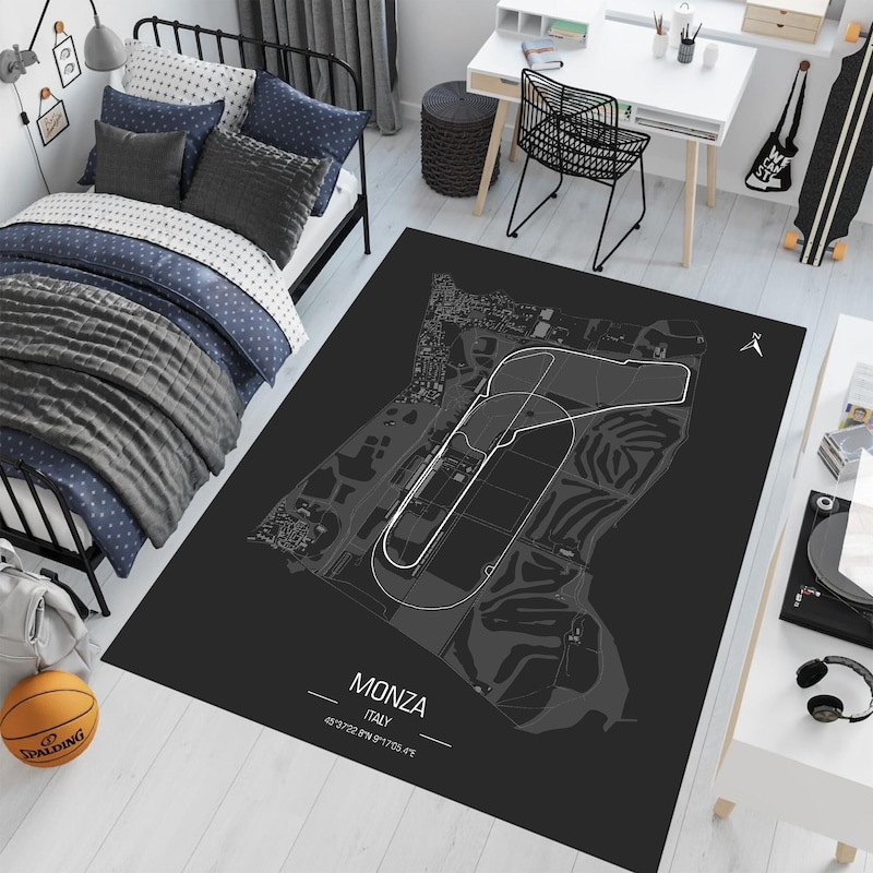 Race Track Rug - Etsy