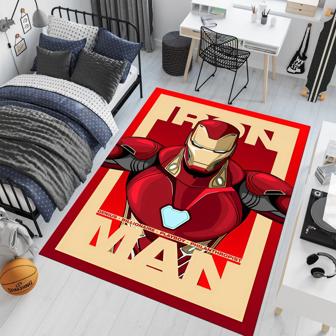 Ironman,ironman Rug,marvel Rug,movie Rug,fantastic Rug,movie Decor ...