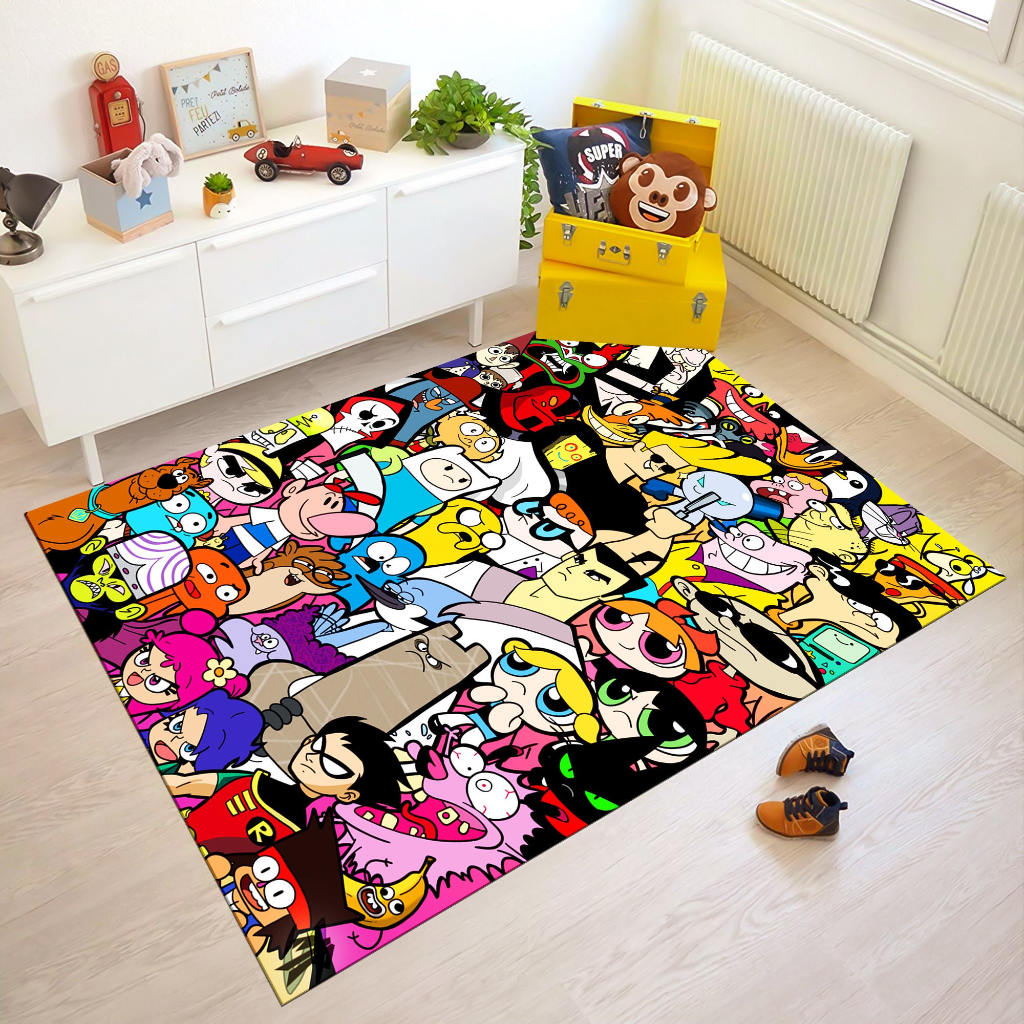 Cartoon Characters Rug,popular Characters Rug,cartoon Rug,kids Room Rug ...