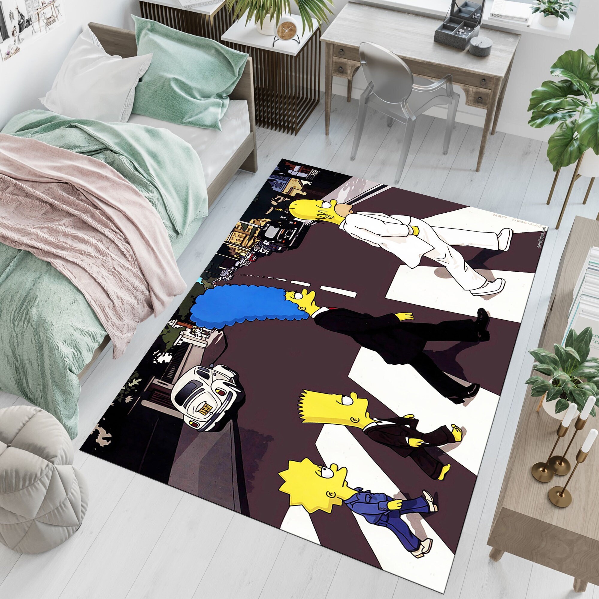 Simpson Rug, Crosswalk Rug, Animation Rug, Movie Rug, Printed Rug ...