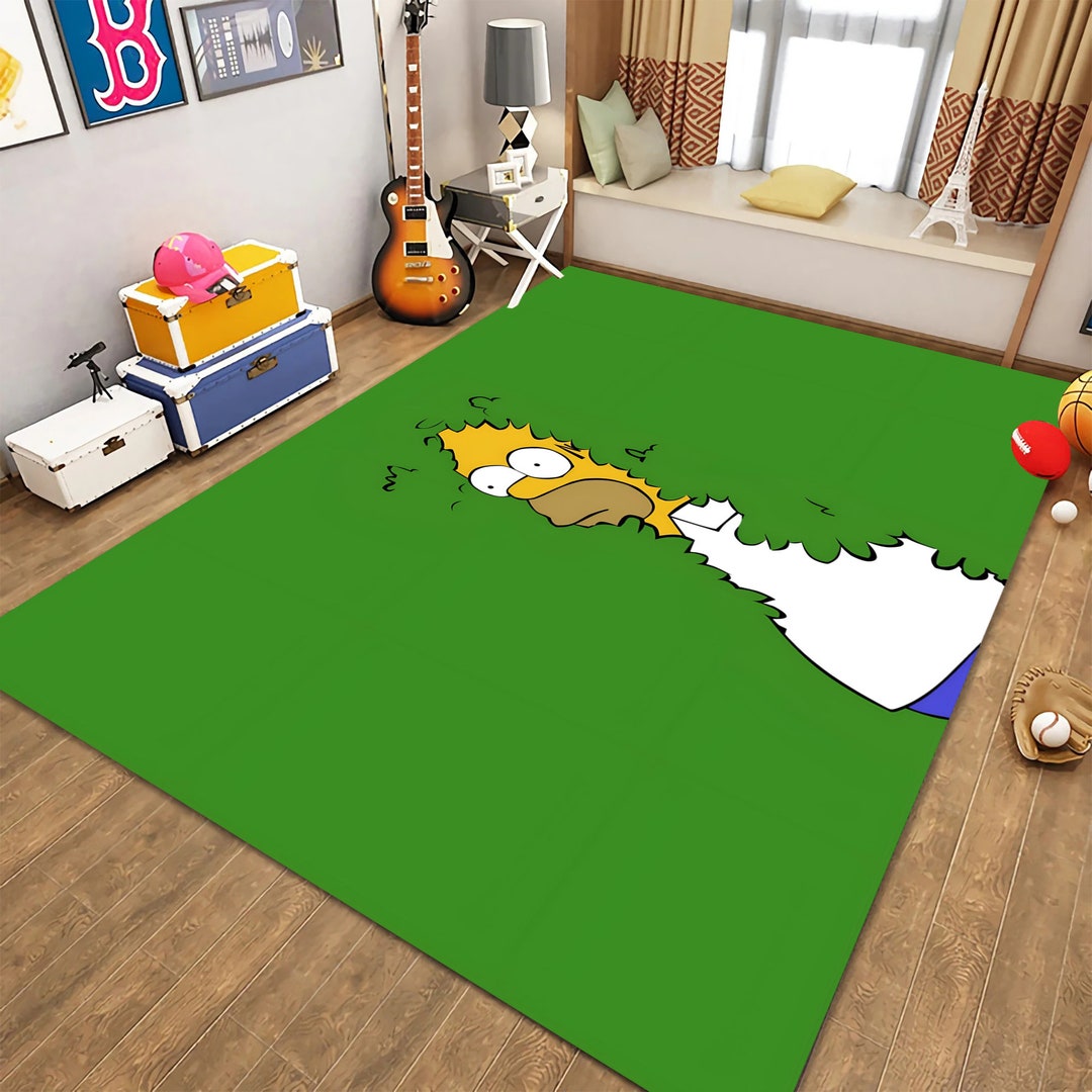 The Simpsons Rug: Funny Homer Simpson Area Rug - Etsy