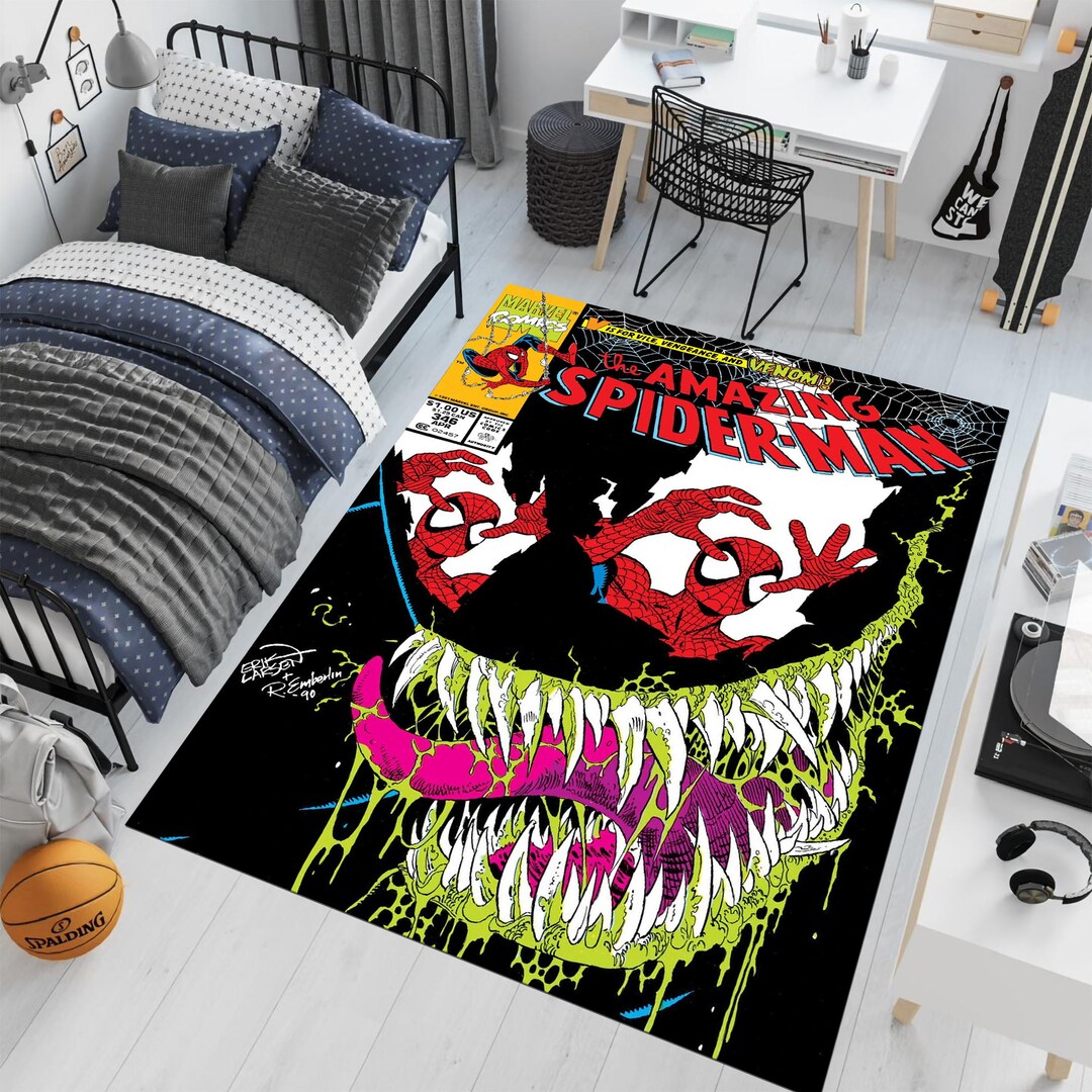 Venom Rug,poster Rug,marvel,themed Rug,fantastic Rug,area Rug,kids Rug ...