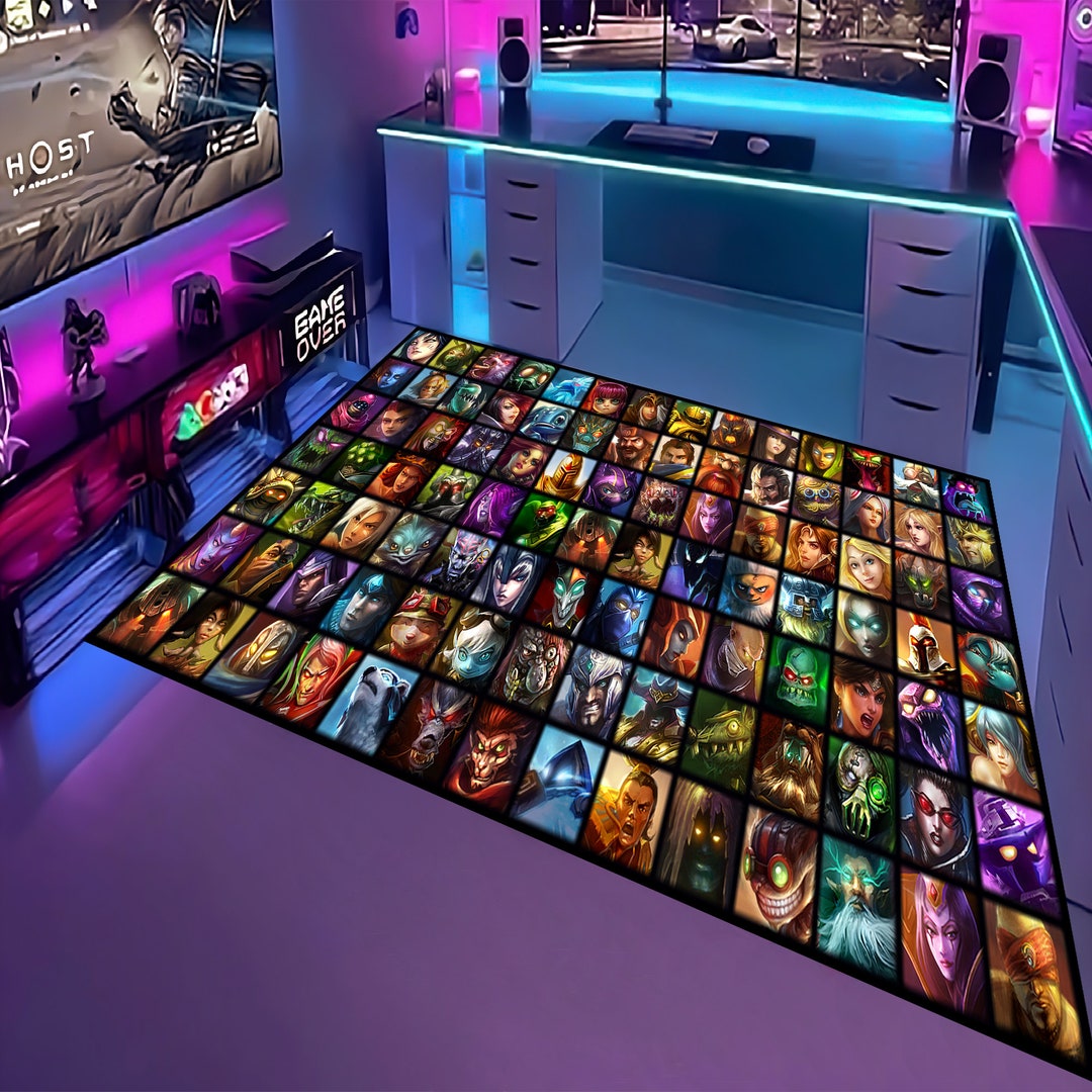 Video Game Characters Rug,popular Game Rug,gaming Rug,gamer Rug ...