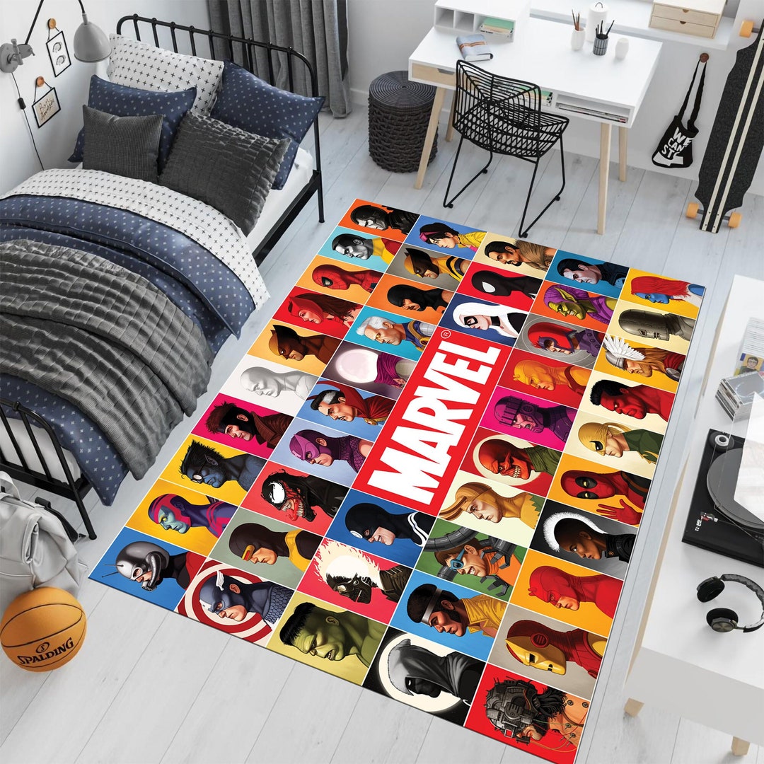 Marvel Rug, Marvel Characters Rug, Popular Rug, Colorful Rug,movie ...