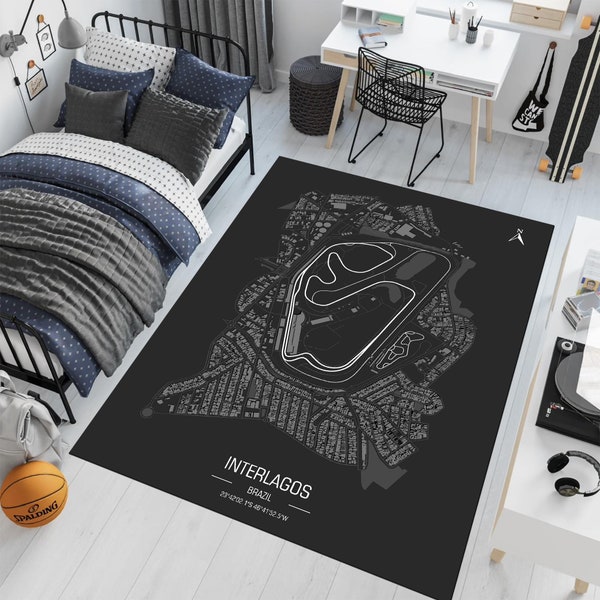 Race Track Rug - Etsy