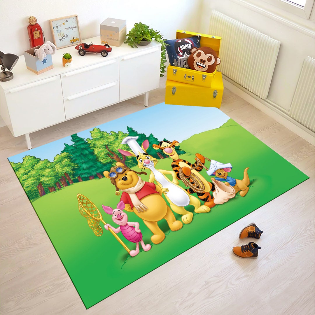Cute Rug,cartoon Rug,winnie the Pooh Rug, Characters Rug,colorful Rug ...
