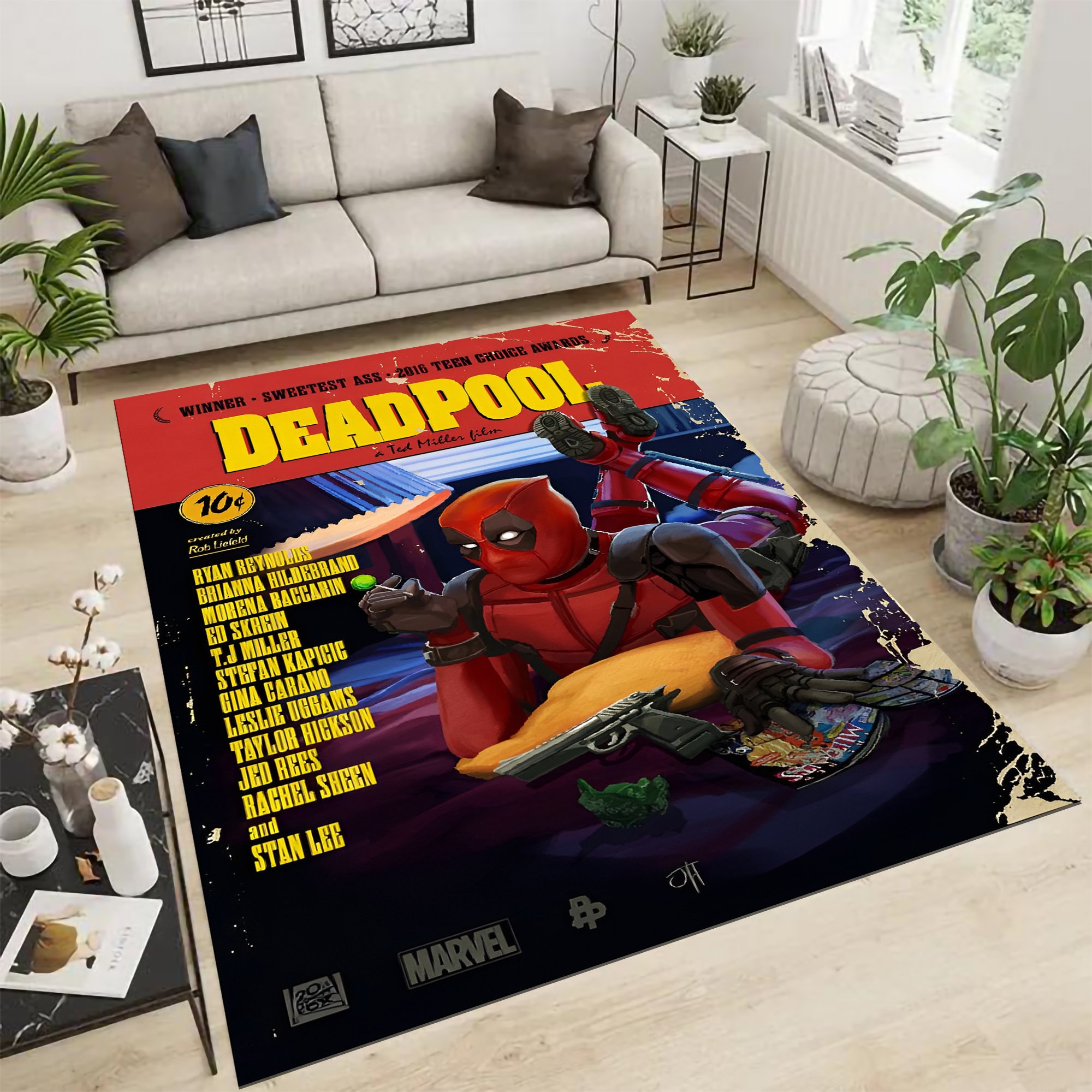 Deadpool, Deadpool Rug, Marvel Rug, Movie Rug,fantastic Rug,movie Decor ...