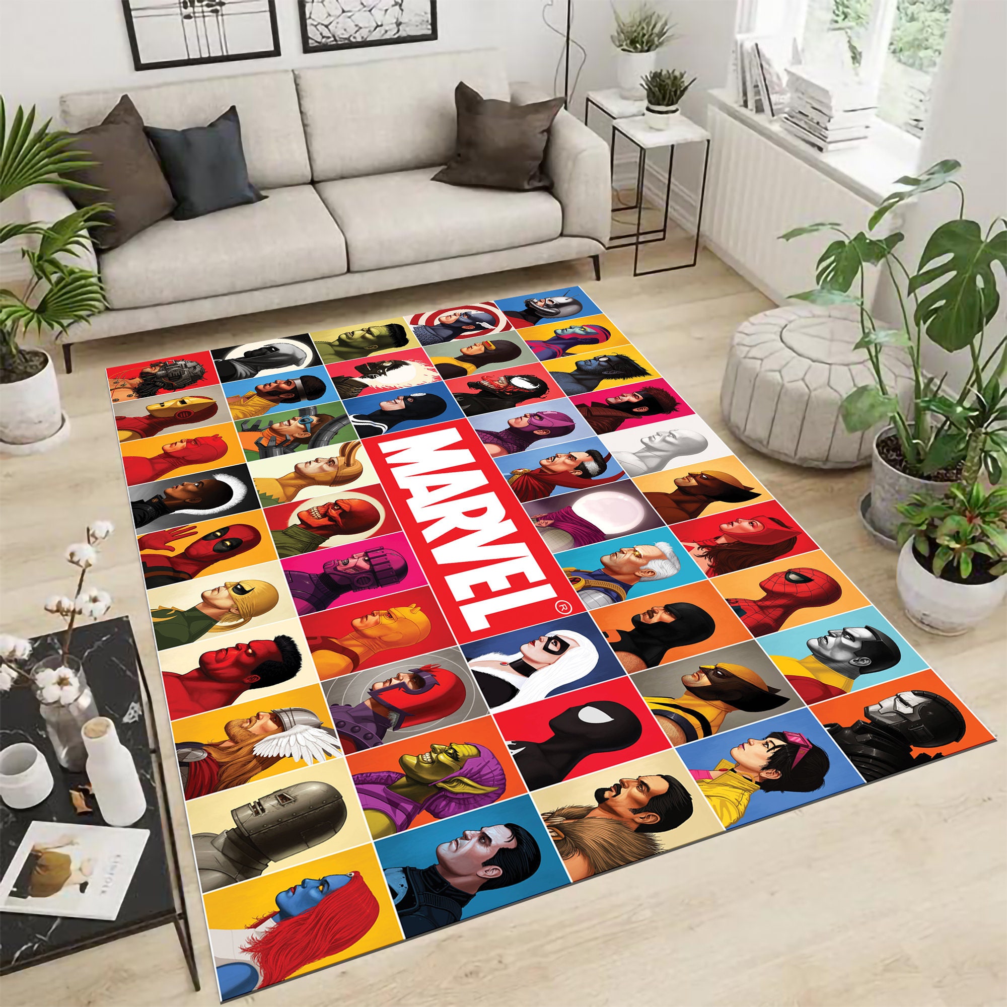 Marvel Rug, Marvel Characters Rug, Popular Rug, Colorful Rug,movie ...