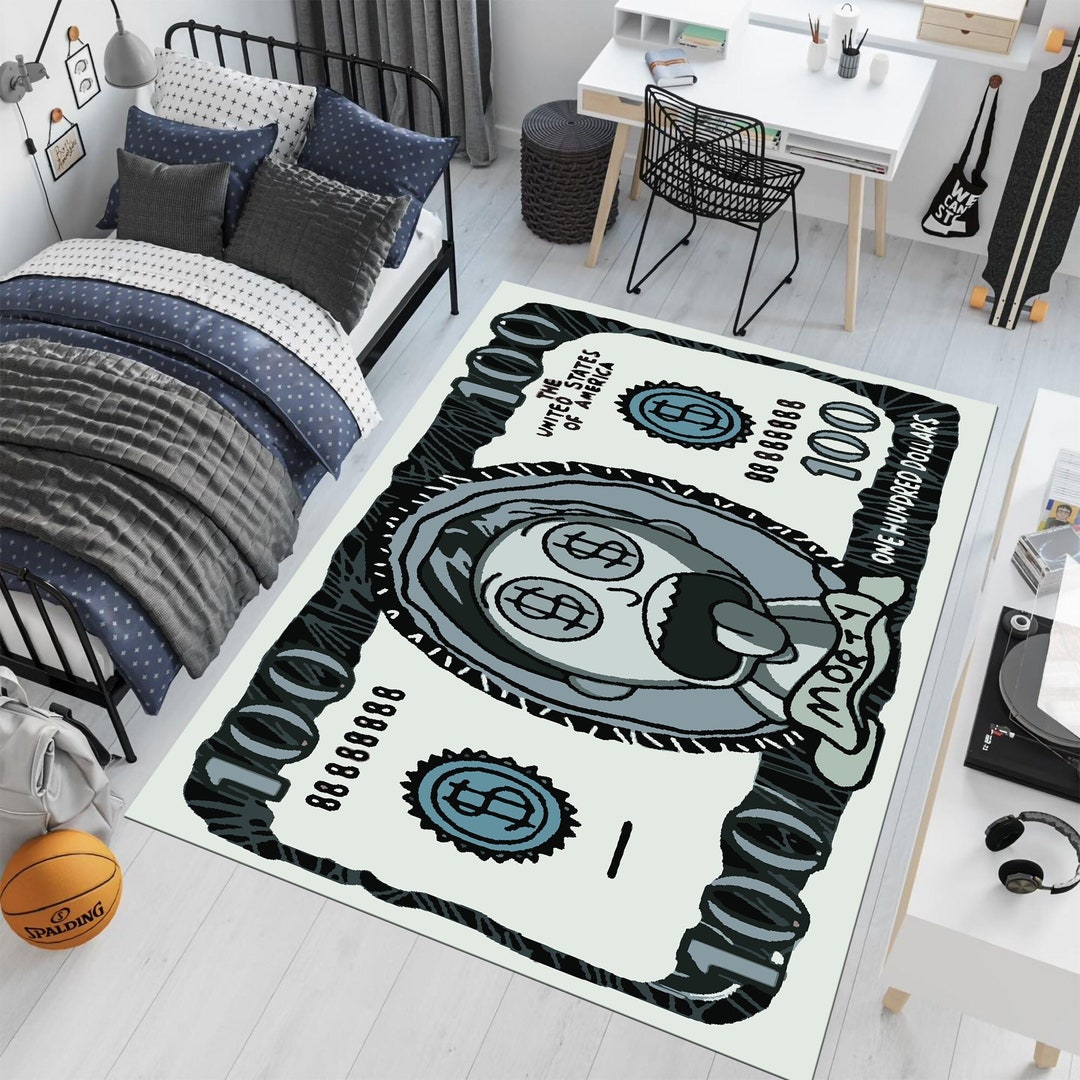 Rick and Morty, Morty Rug,money Rug,anime Rug,colorful Rug,unique Rug ...