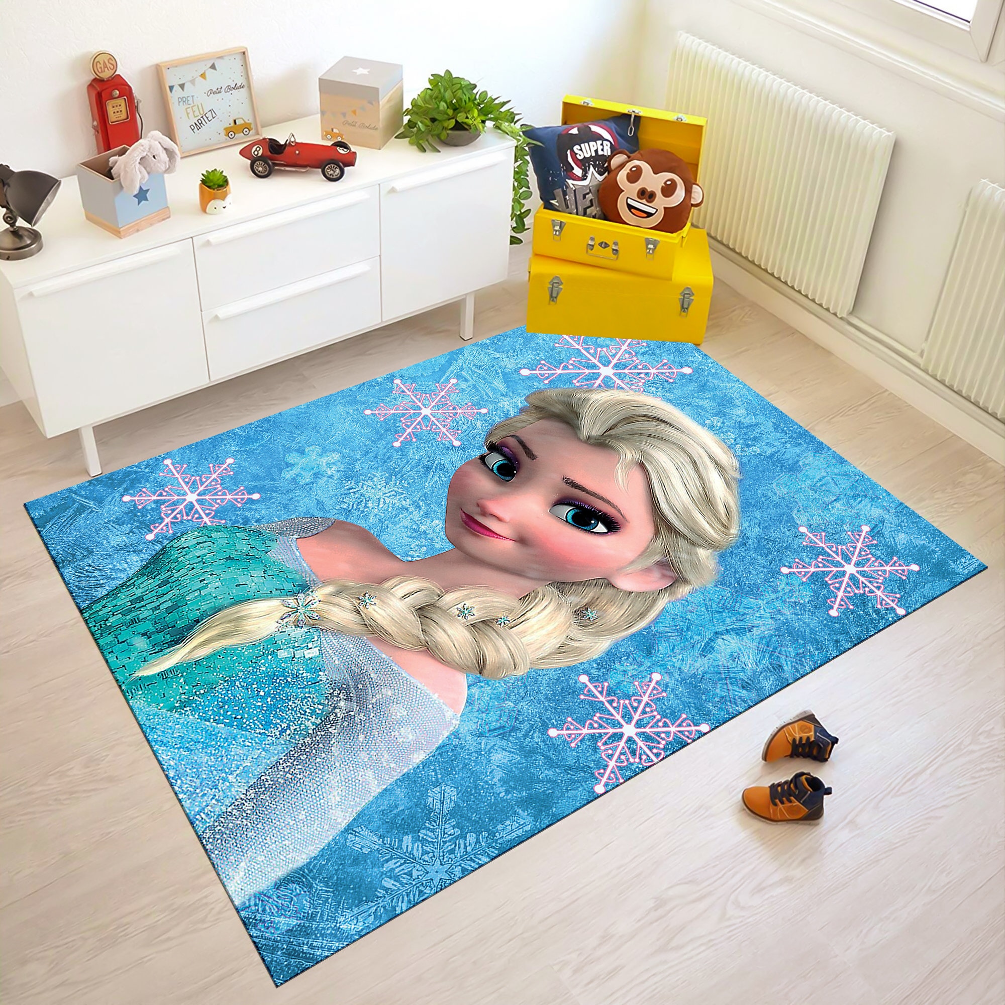 Elsa Rug, Anna Rug, Frozen Rug, Gift Fot Daughter, Cartoon Rug,kids ...