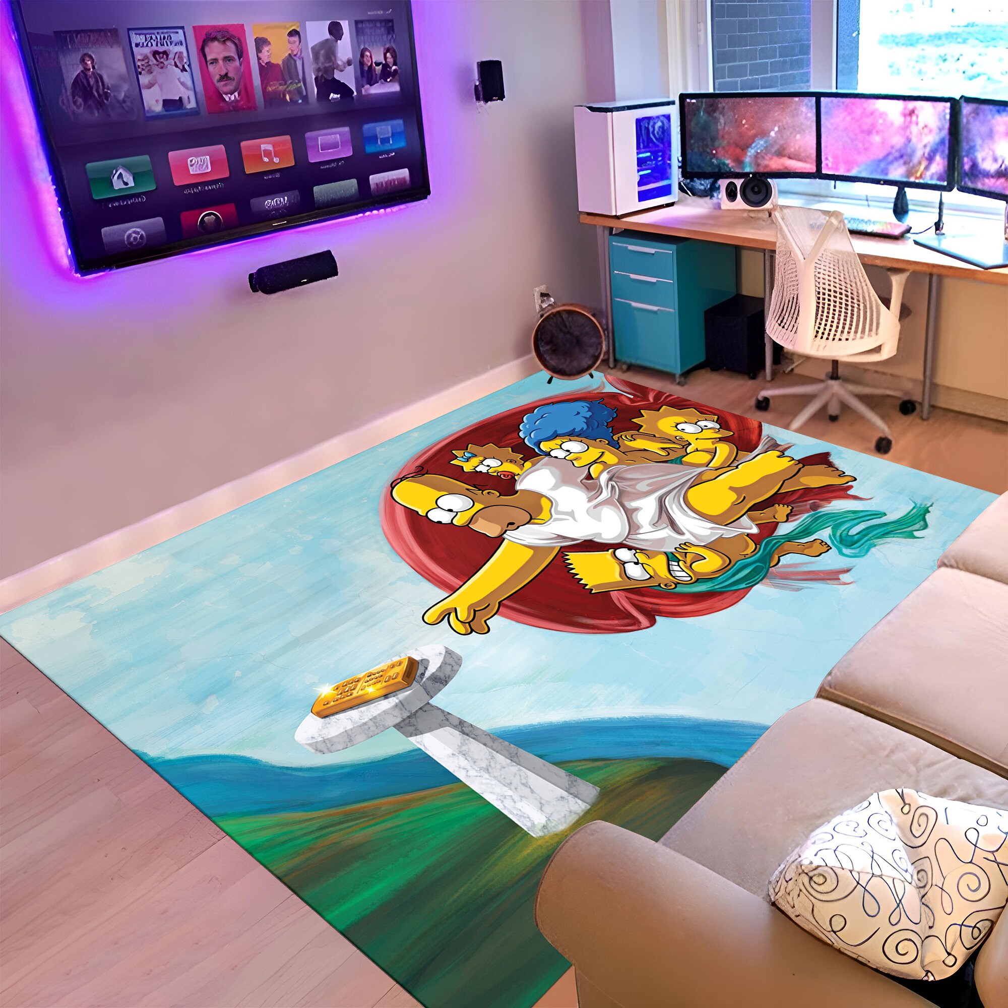 The Simpsons, Simpson Characters, Special Design, Animation Rug ...