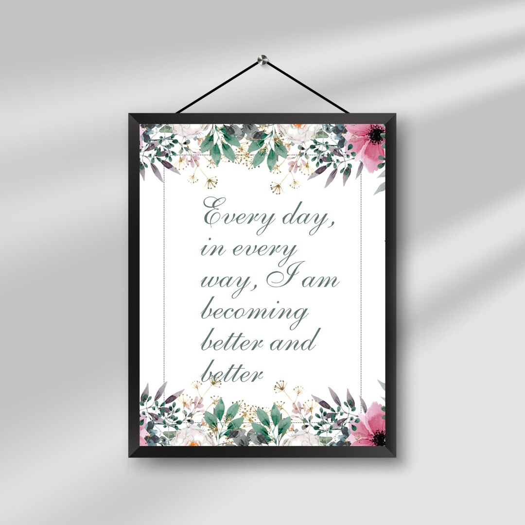 Positive Affirmation, Wall Art, Digital Download, Wall Decor, Wall ...
