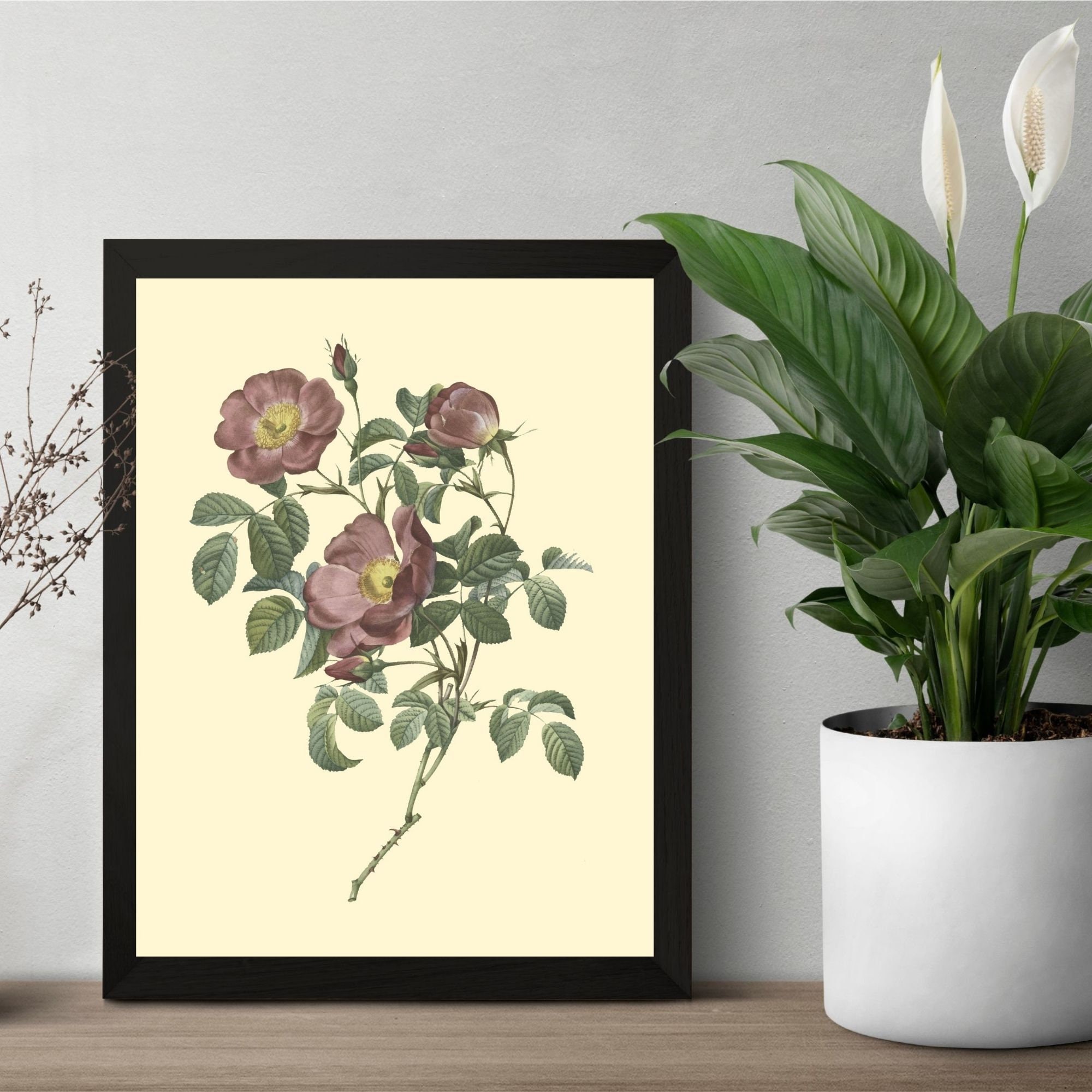 Flower Wall Art, Flower Bouquet Wall Art, Floral Print, Home Decor ...