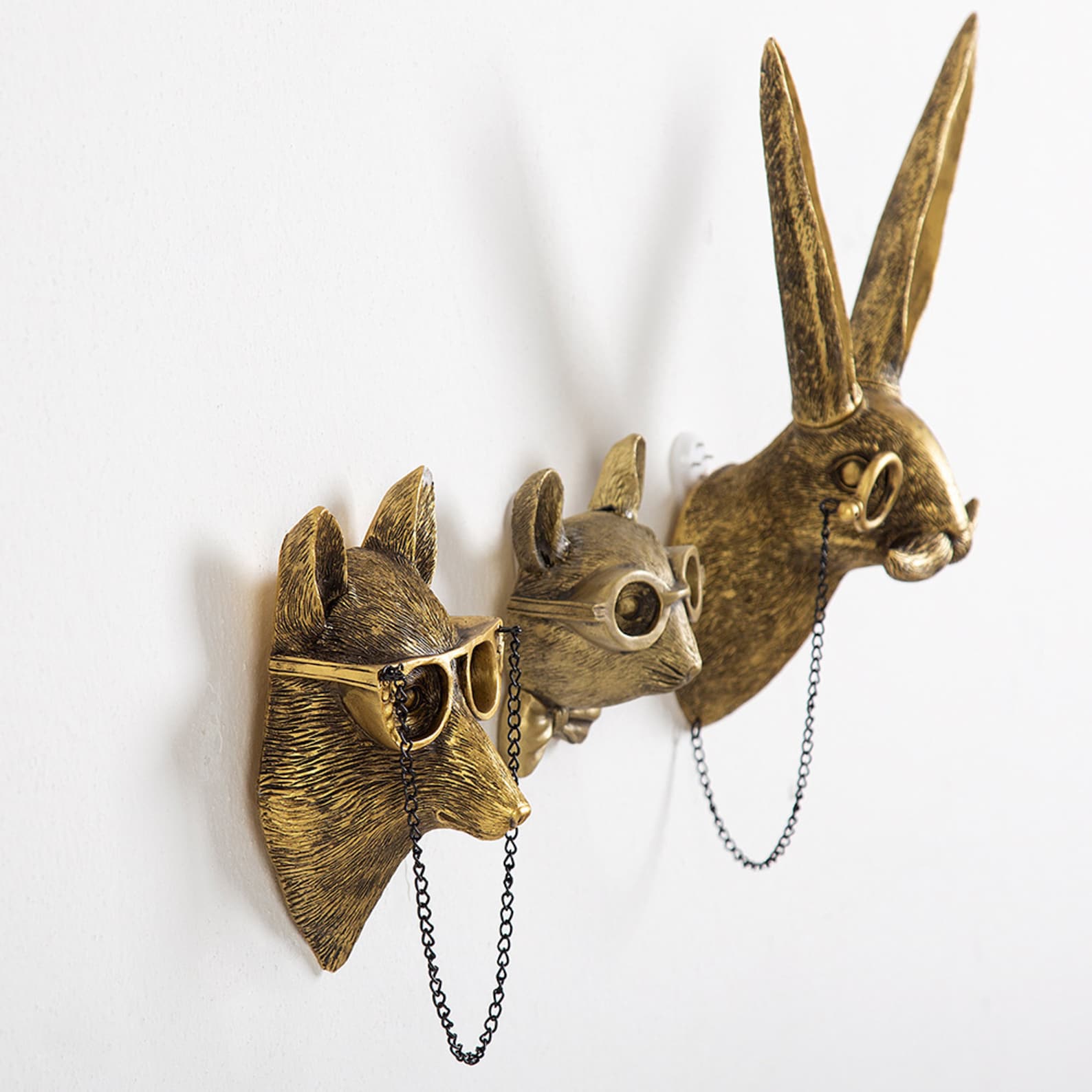 Bronze Animal Figurines, Bronze Deer Head, Wall Decor - Etsy
