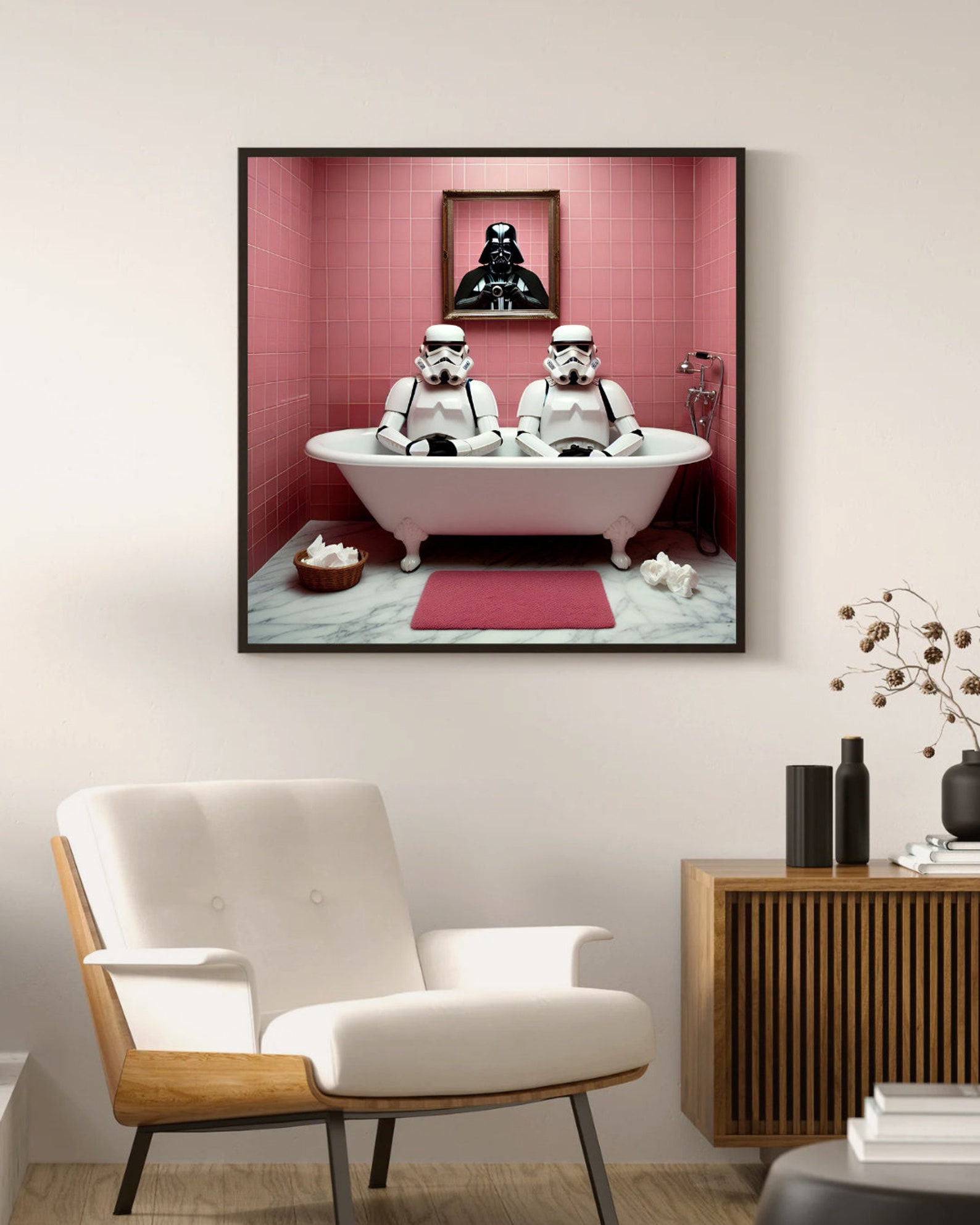 Storm Trooper Bathtime Darth Vader's Photography Star Wars Art Bathroom ...