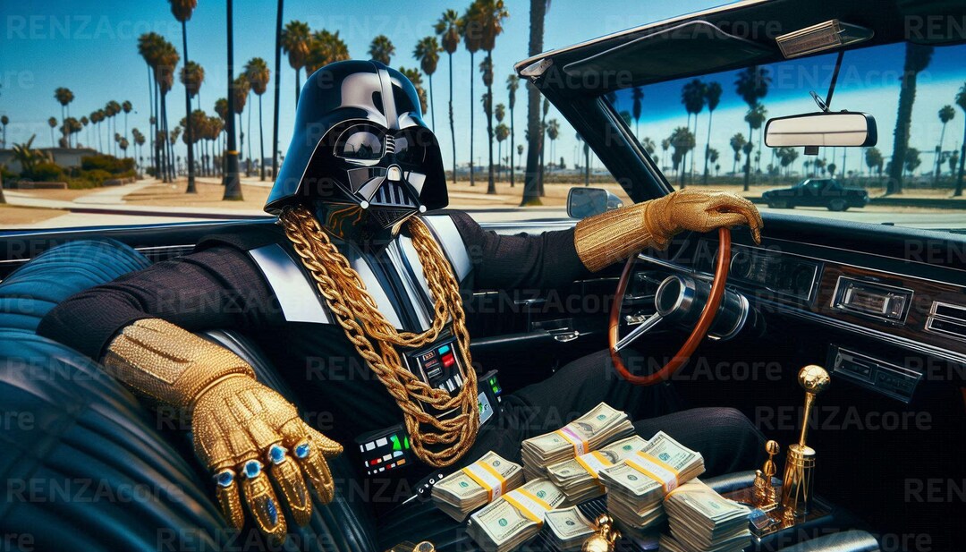 MC Vader Darth Vader Star Wars Gangster Rich Iced Out Gold Chains ...