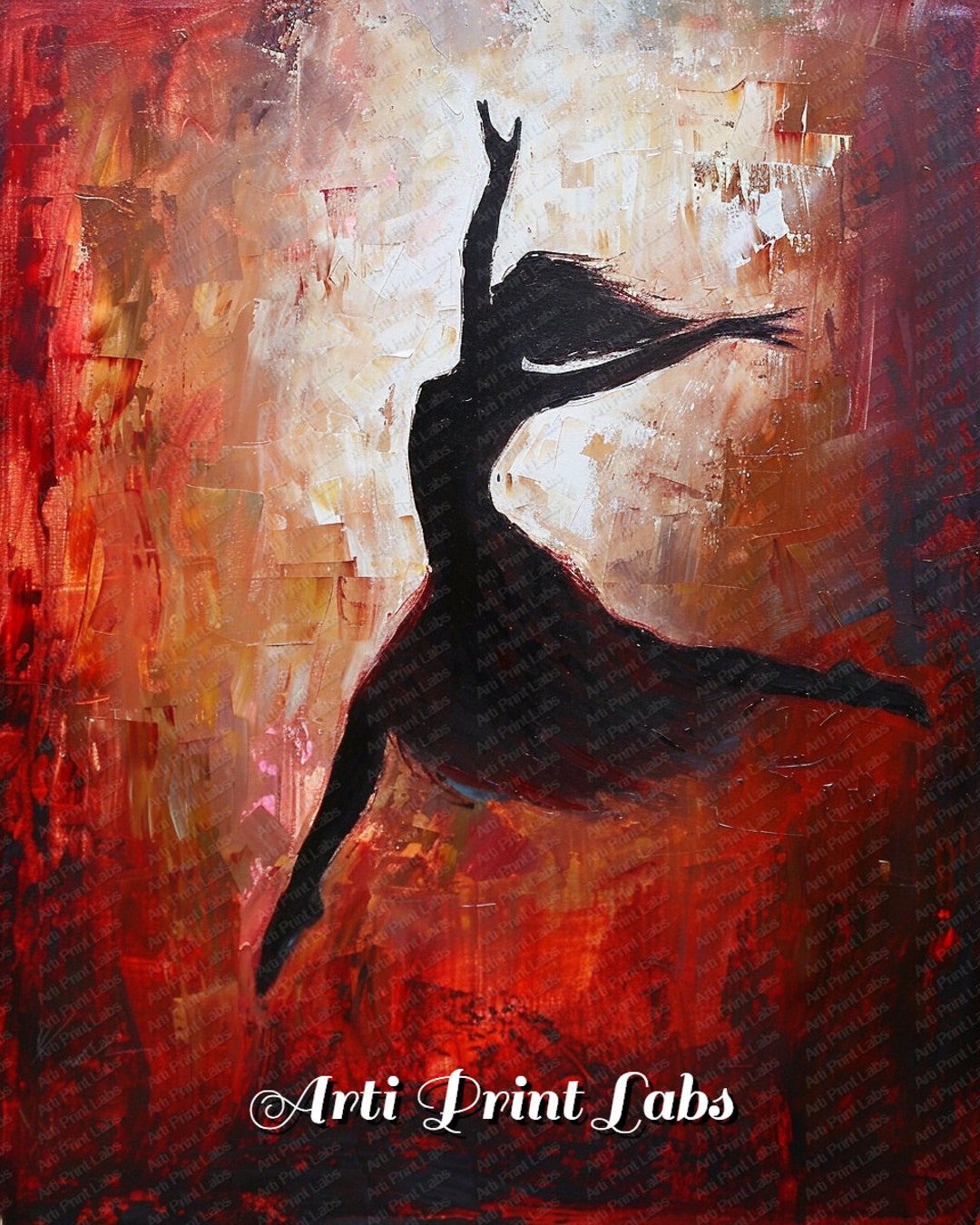 Silhouettes of Emotion 32 Vibrant Abstract Art Prints Capturing Human ...