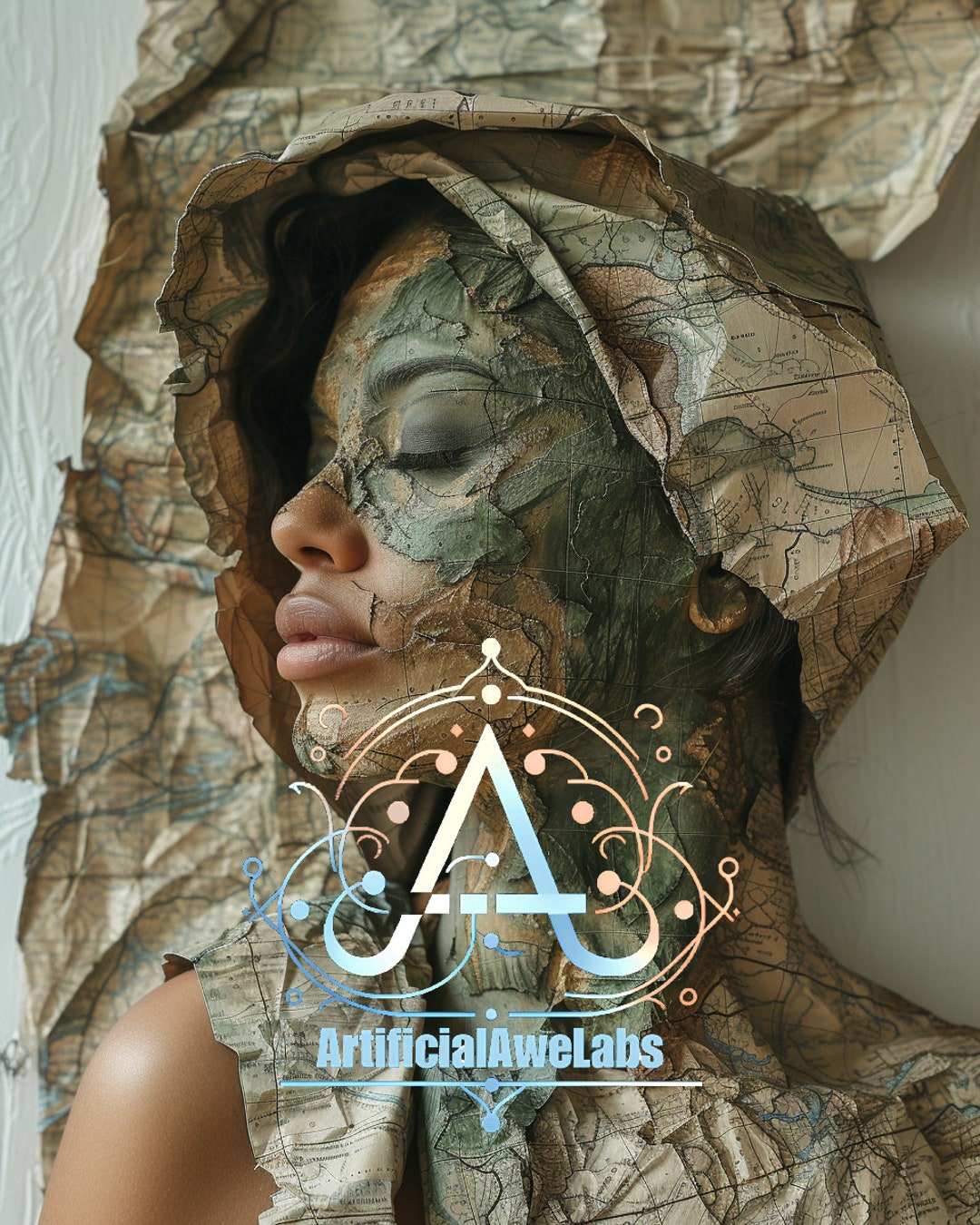 Map of Her Skin3-cartography of the Soul. Map Skin Art, Cartographic ...