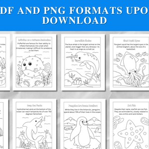 Sea Animals Coloring Pages for Kids, Activity Worksheets for Birthday ...