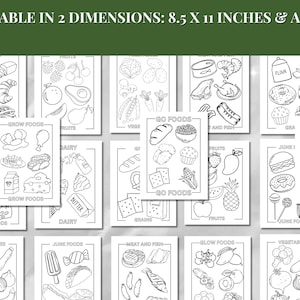 14 Page Printable Food Coloring Sheets for Toddlers--fun Learning ...