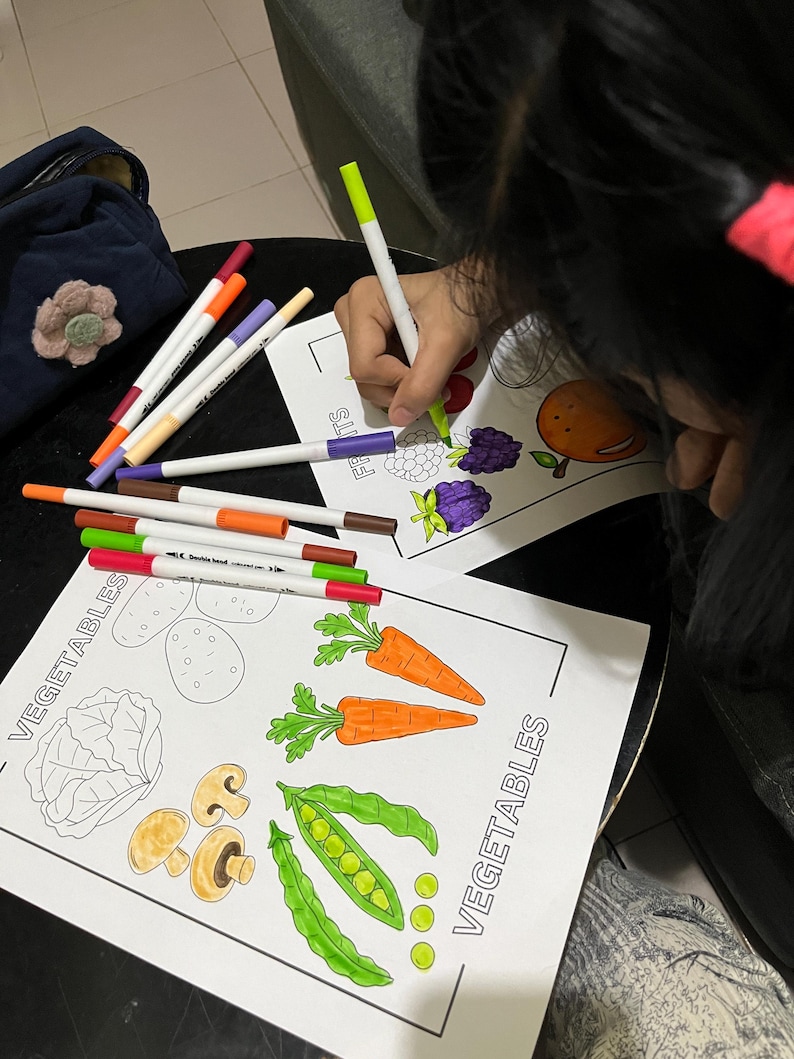 14 Page Printable Food Coloring Sheets for Toddlers--fun Learning ...