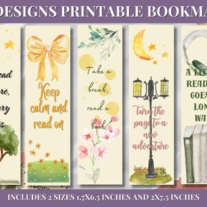 24 Printable Aesthetic Simple Bookmark Bibliophile Gifts for Smut and ...