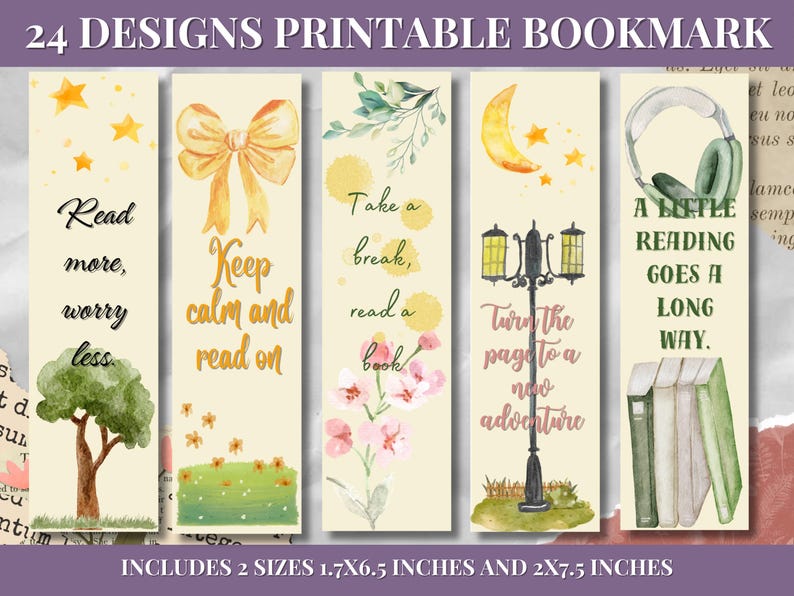24 Printable Aesthetic Simple Bookmark Bibliophile Gifts for Smut and ...