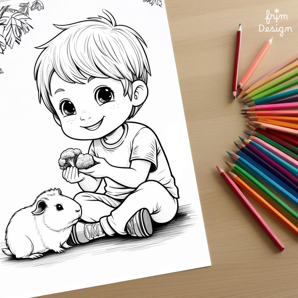 Cute Pet Coloring Pages | Kawaii Kids and Pets | Printable Animal ...