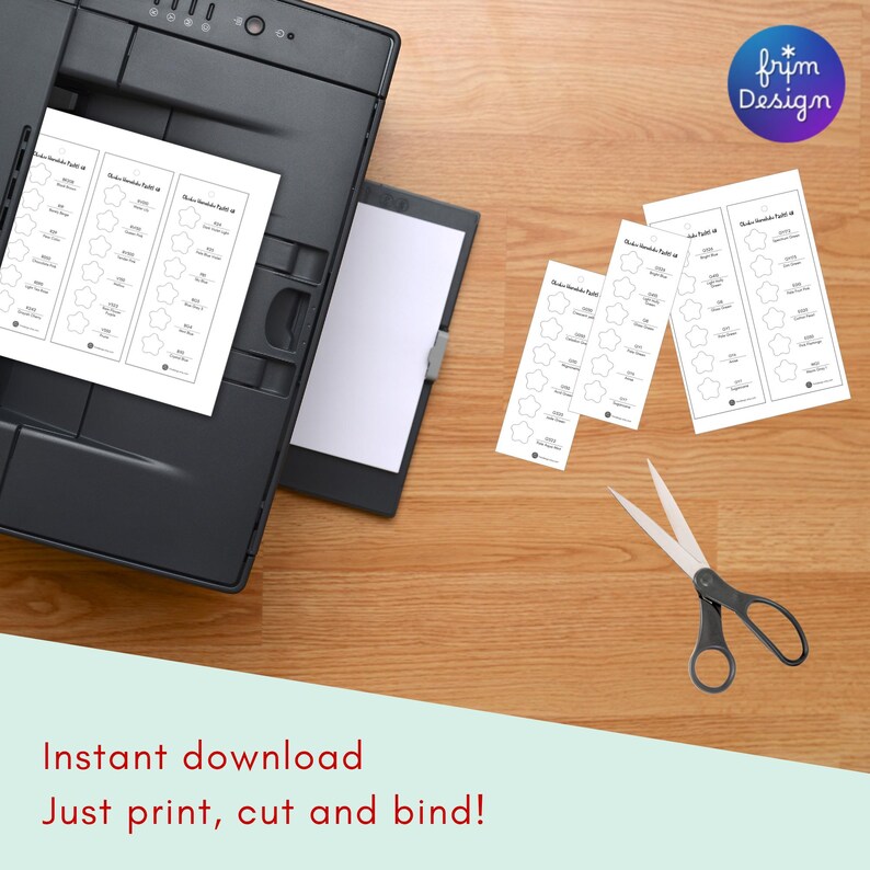 Ohuhu Pastel 48-color Swatch Card With Pre-filled Color Codes and Names ...