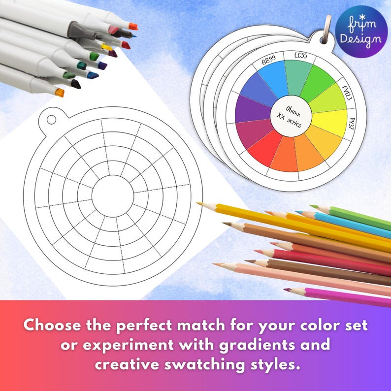 Printable Color Wheel Swatch Chart – Portable Blank Color Swatch ...
