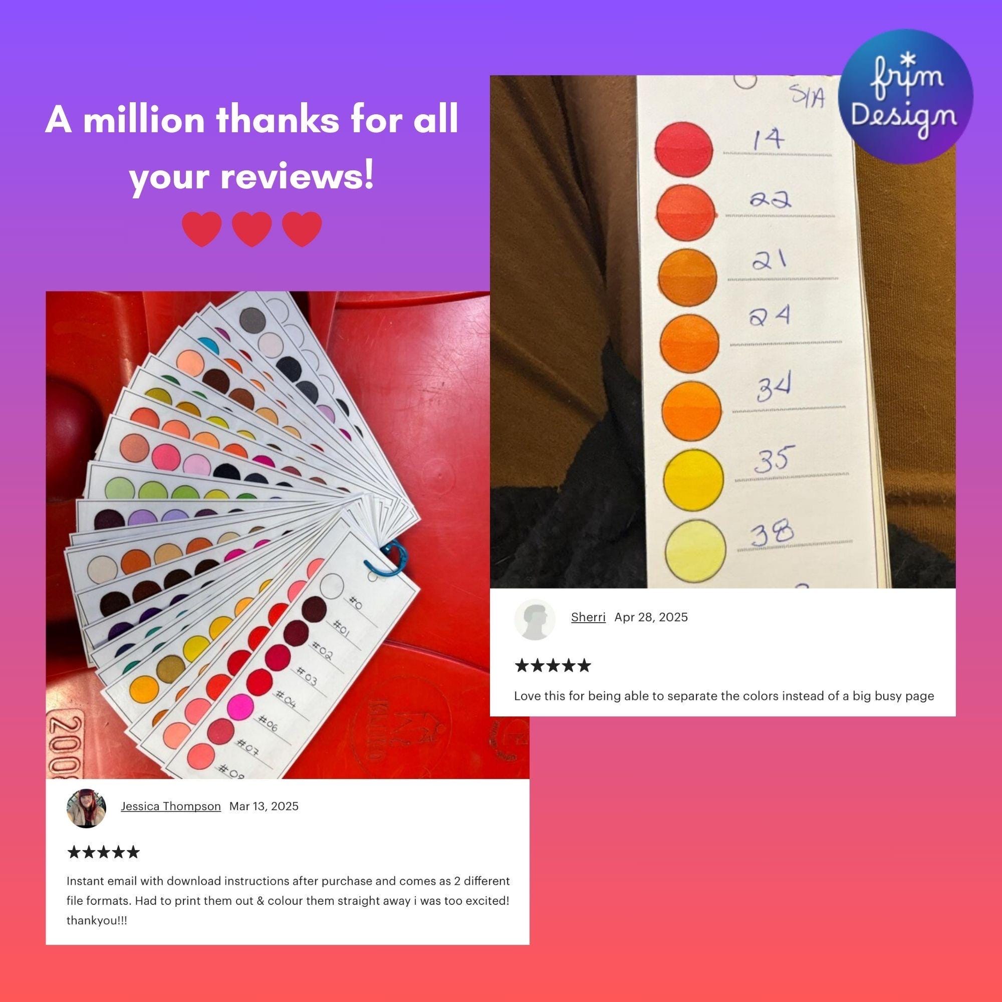 Portable Color Swatch Chart Template | Mini Blank Swatch Sheet - Circle ...