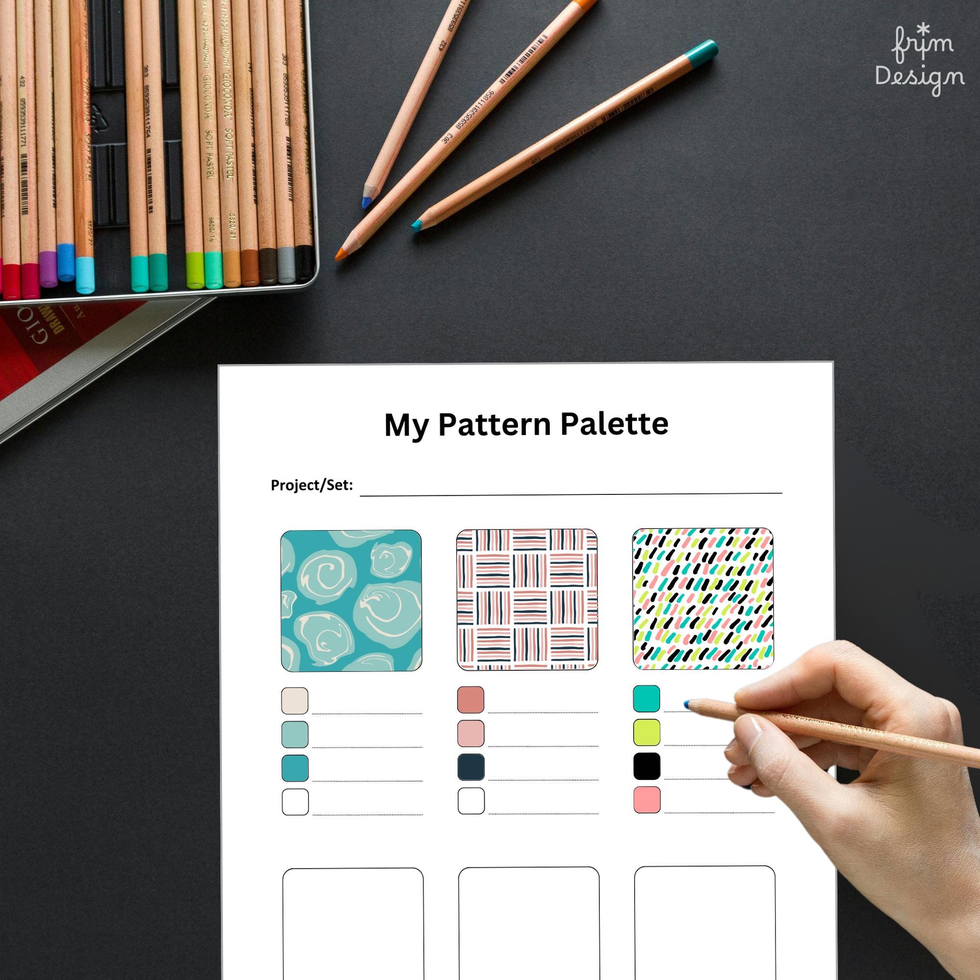 Coloring Practice Sheets Template for Texture, Patterns and Blends ...