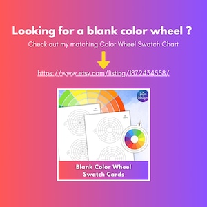 Color Theory Practice Workbook | Blank Color Wheel & Swatch Sheets ...