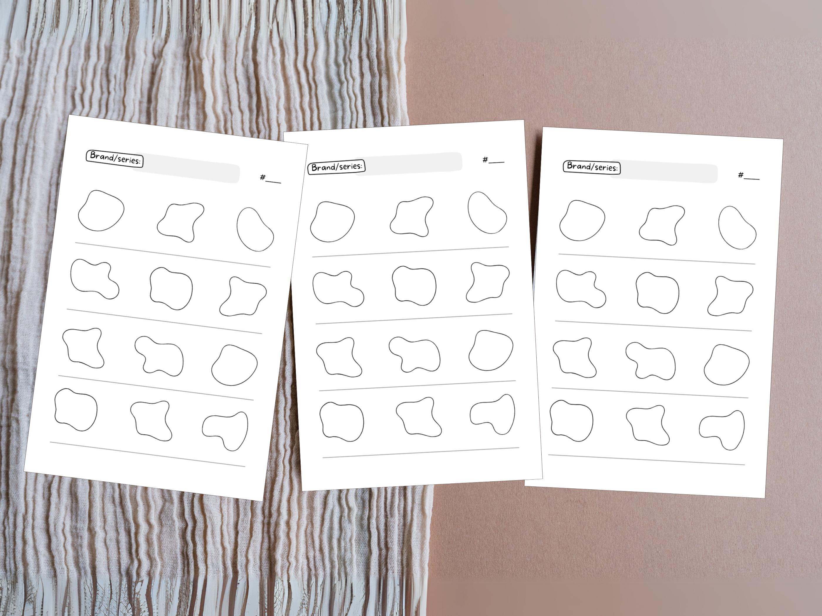 Color Swatch Chart, Alcohol Marker Swatch Sheet, Cute & Fun Organic ...