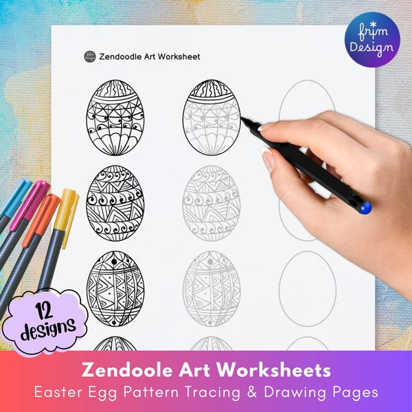 Easter Zentangle - Etsy