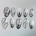 Silver Chrome Y2k Aespa Nails / Hand Painted Nail /custom Press on ...