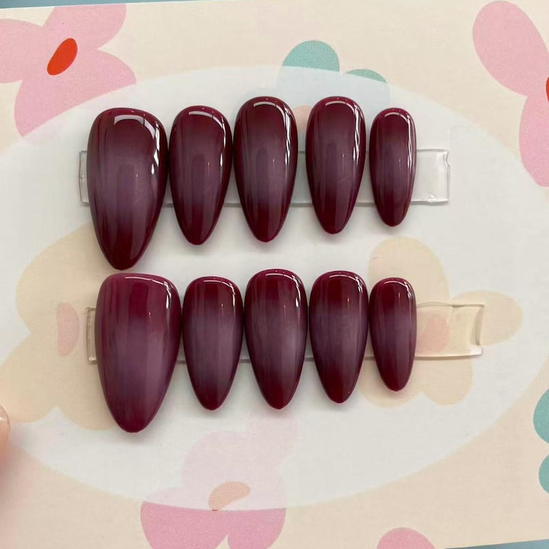 Handmade Press Ons Pink - Etsy