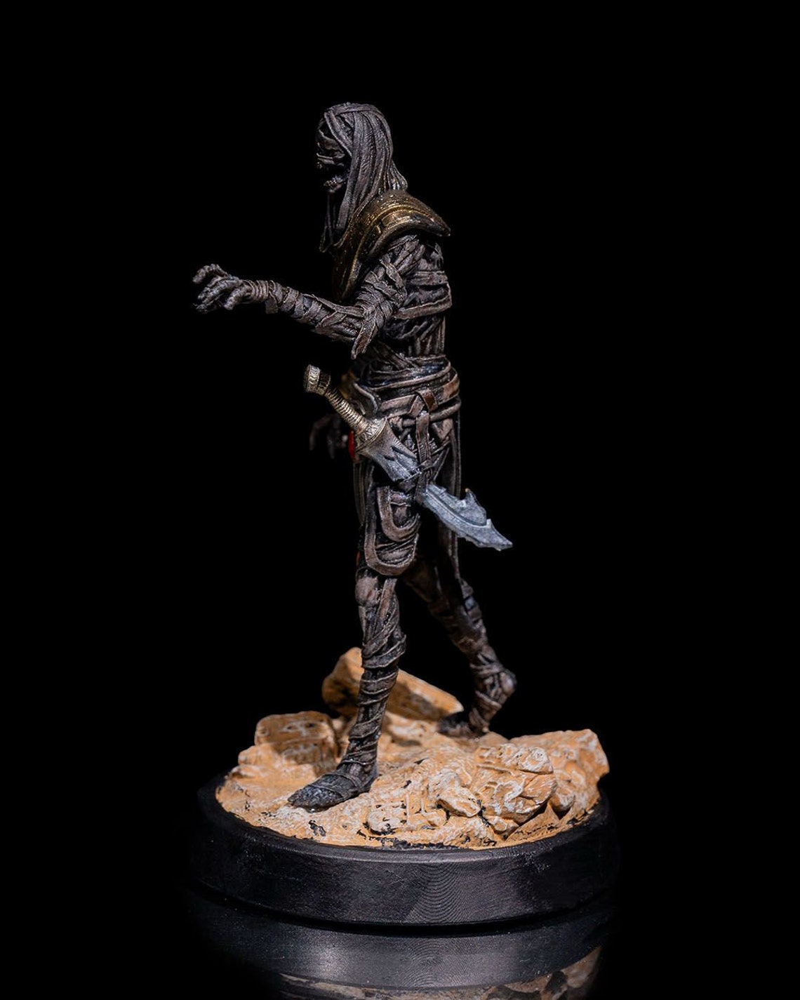 Solid Grey Mummy Miniature Gaming Figure for Tabletop RPG or Collection ...
