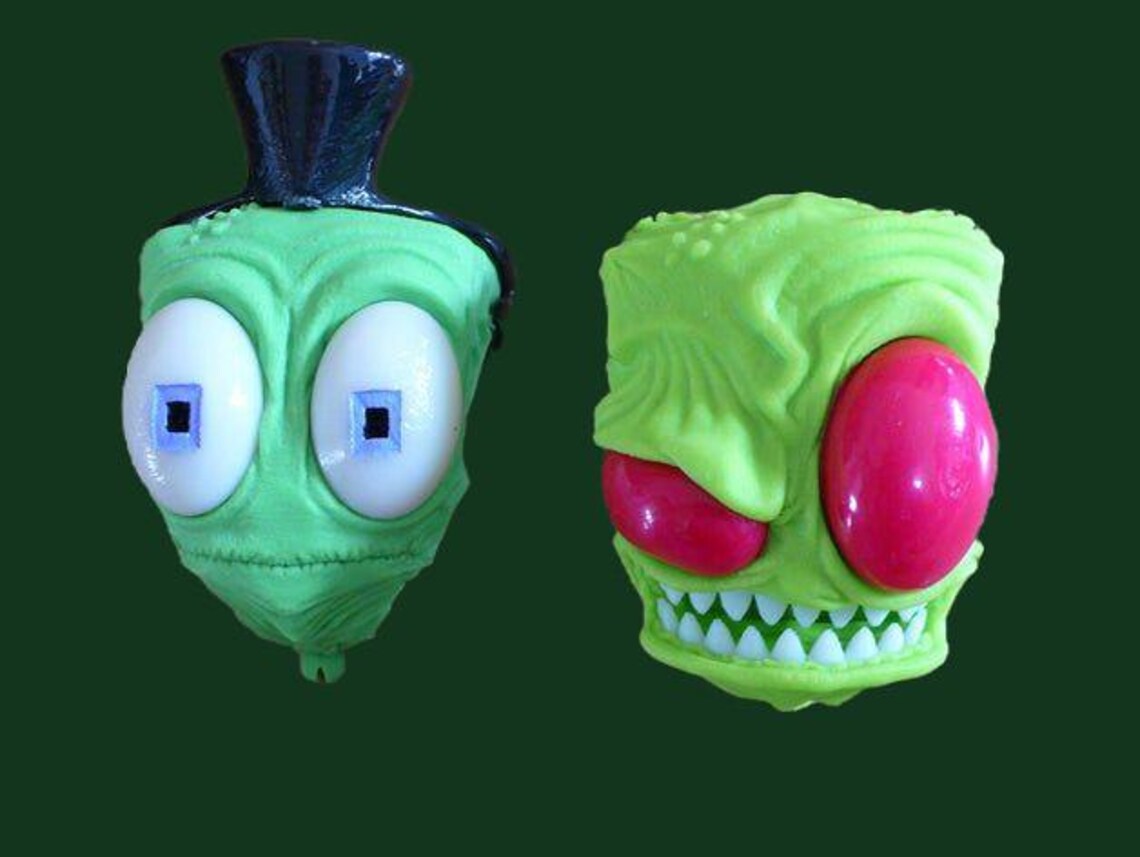 Invader Zim 3d Printed Figure - Etsy