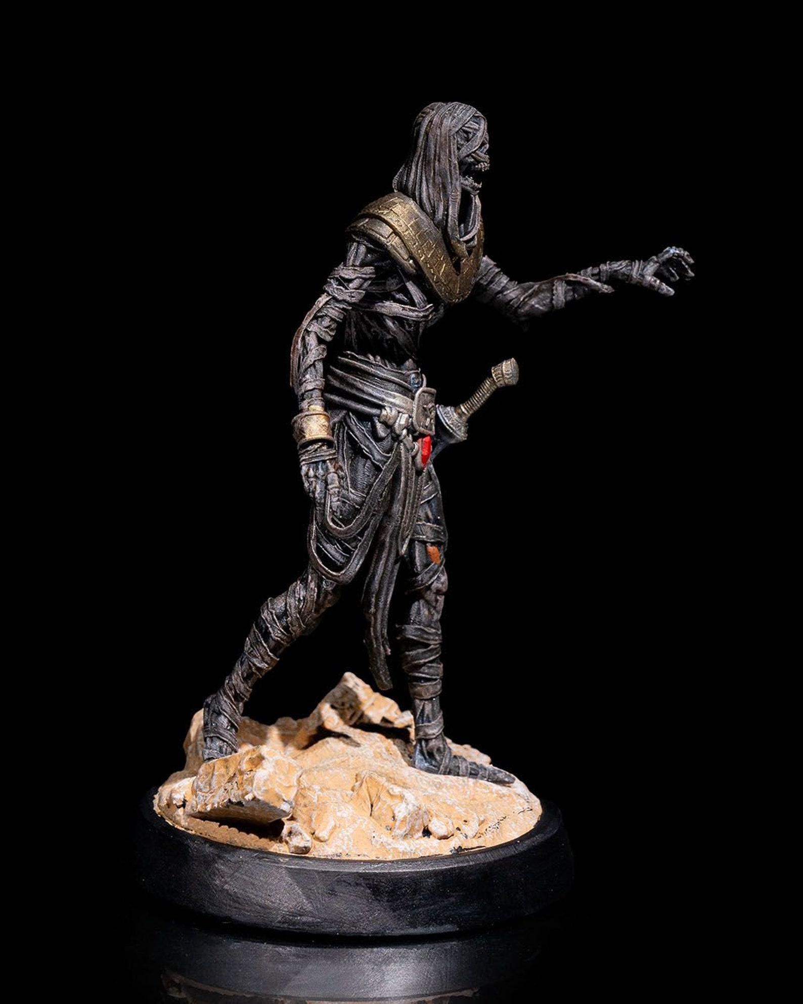 Solid Grey Mummy Miniature Gaming Figure for Tabletop RPG or Collection ...