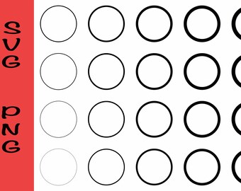 Circle SVG PNG Circles SVG Cutting Files for Cricut Circle Frame Svg ...