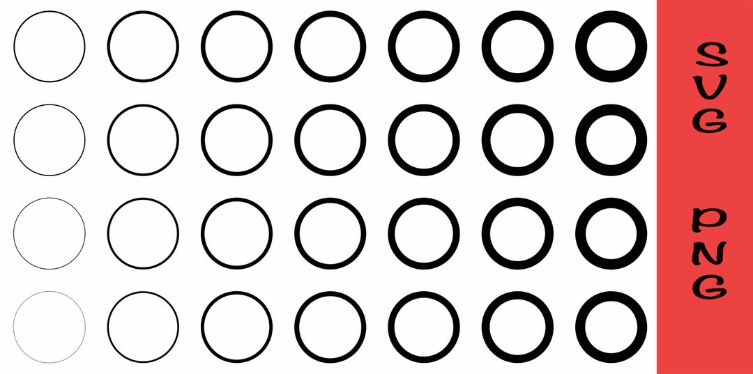 Circles SVG PNG Circle SVG Cutting Files for Cricut Circle Frame Bundle ...