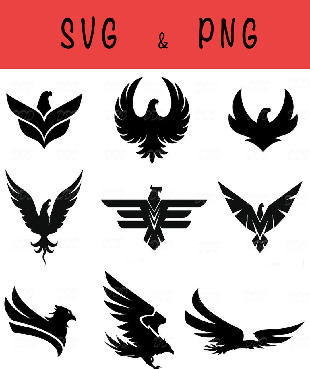 Eagle SVG PNG, Eagle Svg, Set Cut Files for Cricut, Cut File Eagle Svg ...