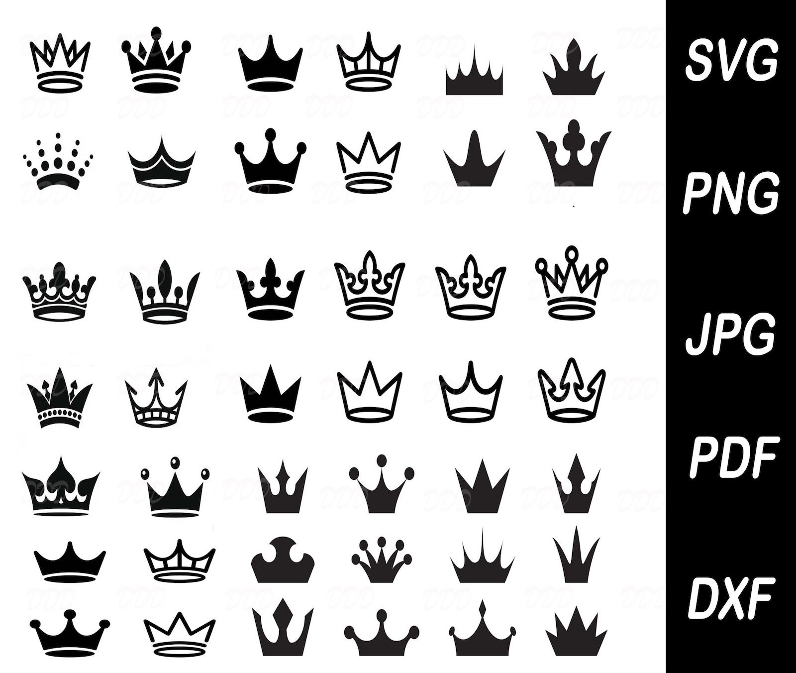 Crown Svg Png Princess Crown Svg Bundle Princess Svg Cut Files For Cricut Queen King Cricut