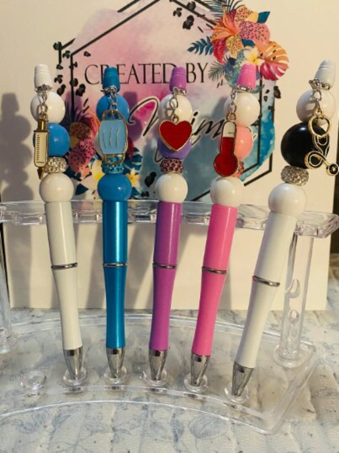 Medical Beaded Pens Nursing Beaded Pens Ballpoint Pens - Etsy